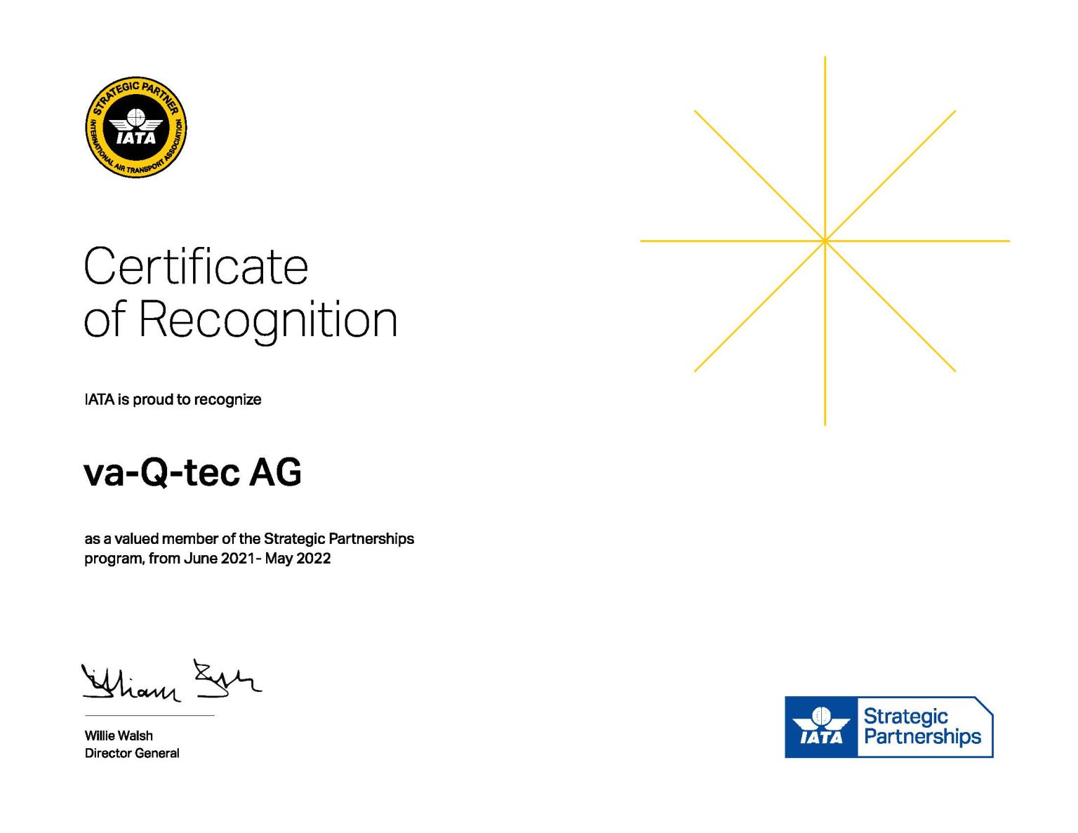 Strategische Partnerschaft: va-Q-tec & IATA Kooperation