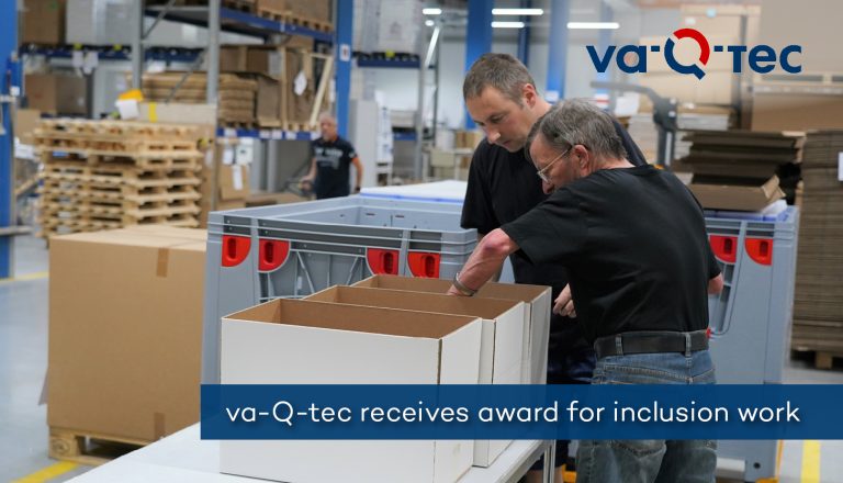 va-Q-tec receives award from Mainfränkische Werkstätten for its ...